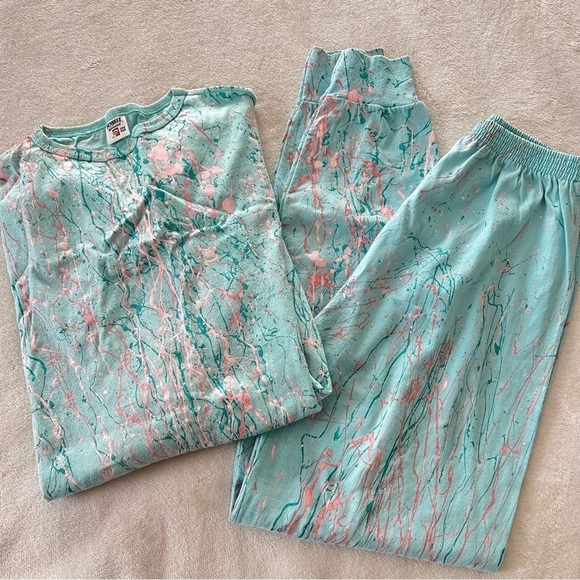 Vintage | Pants & Jumpsuits | Vintage Paint Splatter Sweatsuit Set ...